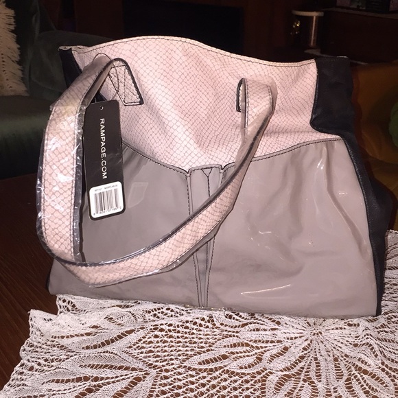 Rampage | Bags | Rampage Tote Pink Black Gray Nwt | Poshmark